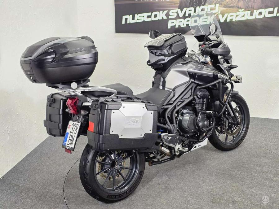 Pelēks Triumph Tiger 2012 Panevēža, ar dzinēja tilpumu 1.20 L un nobraukumu 113 tūkst. km par 6550 €, foto 14 vietnē AUTOMOTO.COM.LV