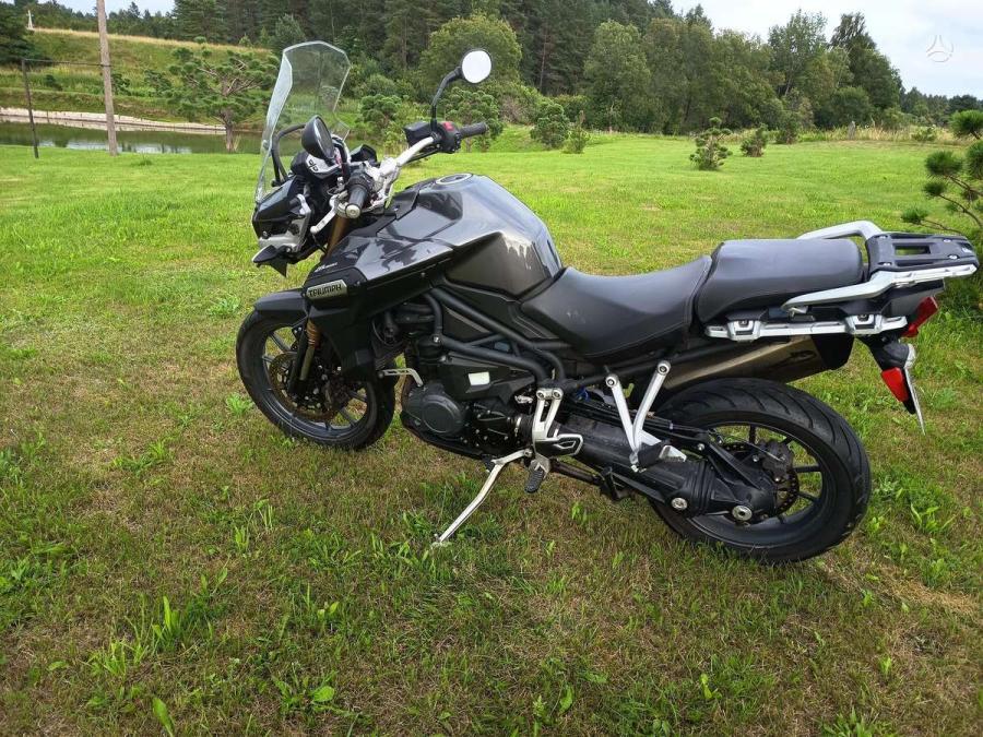 Pelēks Triumph Tiger 2015 Telšiai, ar dzinēja tilpumu 1.22 L un nobraukumu 40 tūkst. km par 5350 €, foto 11 vietnē AUTOMOTO.COM.LV