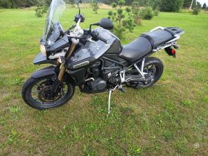 Grey Triumph Tiger 2015 in Telschi, with an engine capacity of 1.22 L and mileage of 40 thousand km for 5350 €, photo  on AUTOMOTO.COM.LV