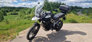 White Triumph Tiger 2011 in Vilnius, with an engine capacity of 0.80 L and mileage of 56 thousand km for 4999 €, photo 5 on AUTOMOTO.COM.LV