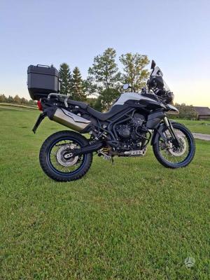 White Triumph Tiger 2013 in Silale, with an engine capacity of 0.80 L and mileage of 57 thousand km for 5300 €, photo 8 on AUTOMOTO.COM.LV