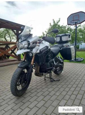 Balts Triumph Tiger 2013 Viļņa, ar dzinēja tilpumu 1.22 L un nobraukumu 78 tūkst. km par 6350 €, foto 3 vietnē AUTOMOTO.COM.LV