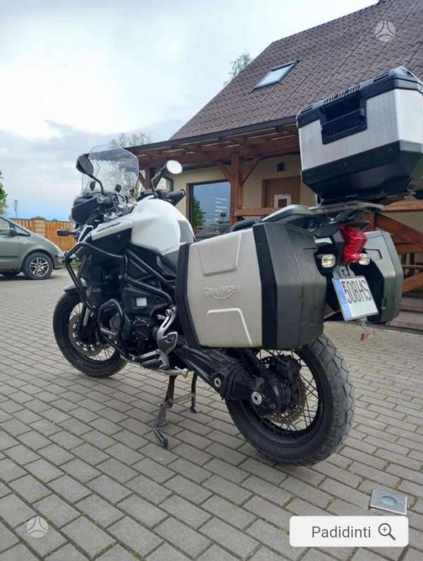 Balts Triumph Tiger 2013 Viļņa, ar dzinēja tilpumu 1.22 L un nobraukumu 78 tūkst. km par 6350 €, foto 3 vietnē AUTOMOTO.COM.LV