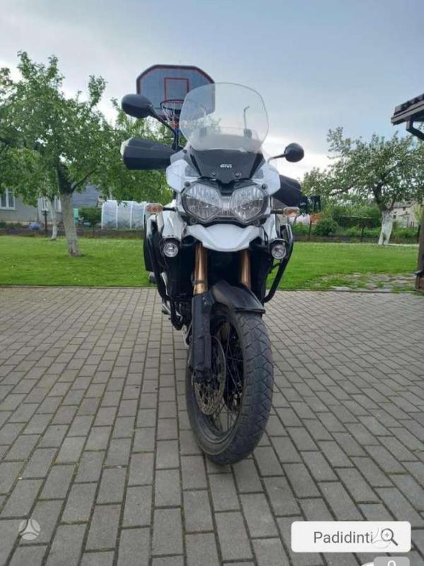 Balts Triumph Tiger 2013 Viļņa, ar dzinēja tilpumu 1.22 L un nobraukumu 78 tūkst. km par 6350 €, foto 4 vietnē AUTOMOTO.COM.LV