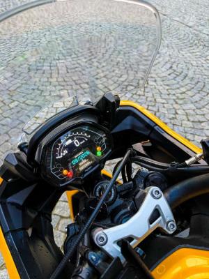 Yellow Triumph Tiger 2024 in Alytus, with an engine capacity of 0.66 L and mileage of 3 thousand km for 6999 €, photo 10 on AUTOMOTO.COM.LV