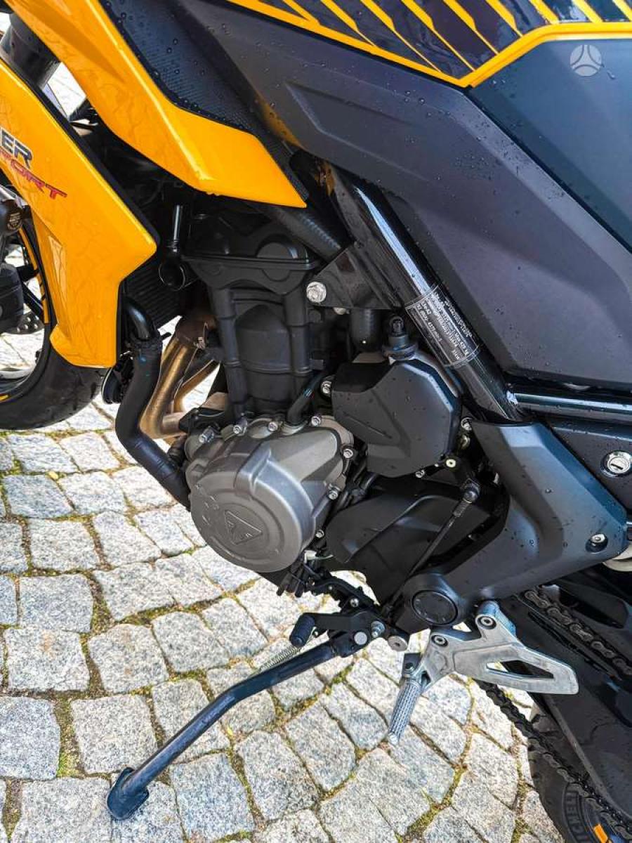 Yellow Triumph Tiger 2024 in Alytus, with an engine capacity of 0.66 L and mileage of 3 thousand km for 6999 €, photo 12 on AUTOMOTO.COM.LV