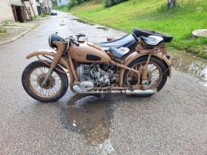 Brūns Ural M 72 1960 Kauņa, ar dzinēja tilpumu 0.65 L un nobraukumu 3 tūkst. km par 4300 €, foto  vietnē AUTOMOTO.COM.LV