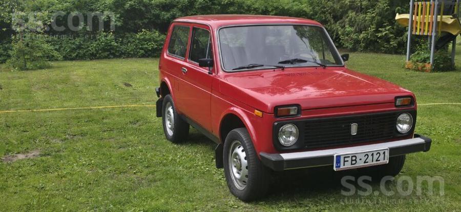 Sarkans VAZ / Lada 2121 Niva 1991 Rīga, ar dzinēja tilpumu 1.60 L un nobraukumu 45 tūkst. km par 7000 €, foto 1 vietnē AUTOMOTO.COM.LV