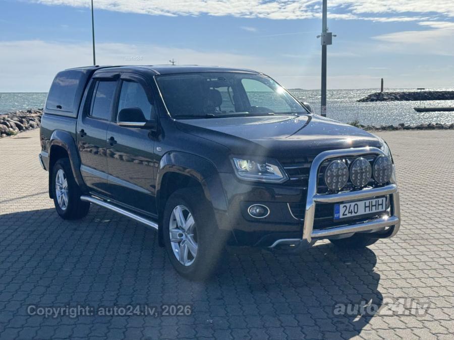 Black Volkswagen Amarok 2015 in Tallinn, with an engine capacity of 2.00 L and mileage of 314 thousand km for 14500 €, photo 3 on AUTOMOTO.COM.LV