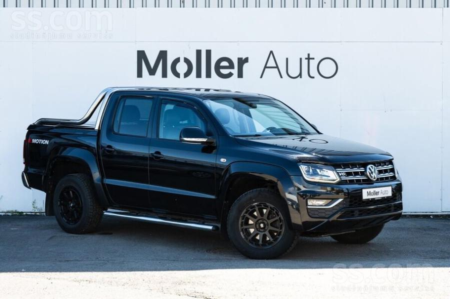 Black Volkswagen Amarok 2016 in Riga, with an engine capacity of 3.00 L and mileage of 273 thousand km for 19550 €, photo 3 on AUTOMOTO.COM.LV