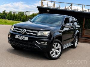 Melns Volkswagen Amarok 2016 Rīga, ar dzinēja tilpumu 3.00 L un nobraukumu 216 tūkst. km par 17900 €, foto  vietnē AUTOMOTO.COM.LV