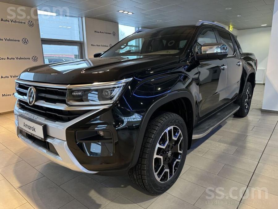 Black Volkswagen Amarok 2026 in Valmiera, with an engine capacity of 3.00 L and mileage of 12 thousand km for 54550 €, photo 1 on AUTOMOTO.COM.LV