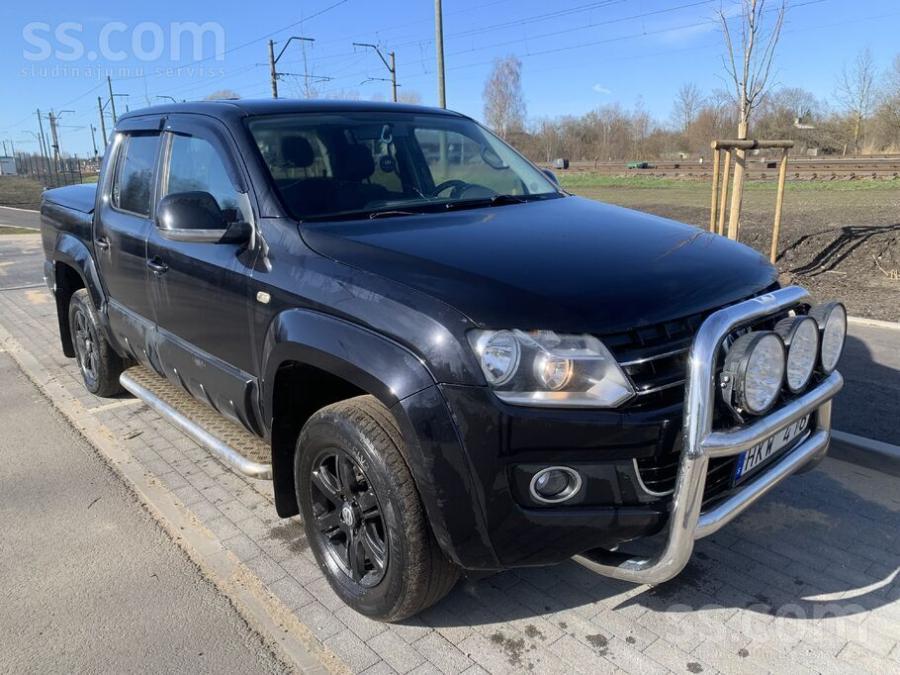 Melns Volkswagen Amarok 2012 Rīga, ar dzinēja tilpumu 2.00 L un nobraukumu 344 tūkst. km par 6500 €, foto 1 vietnē AUTOMOTO.COM.LV
