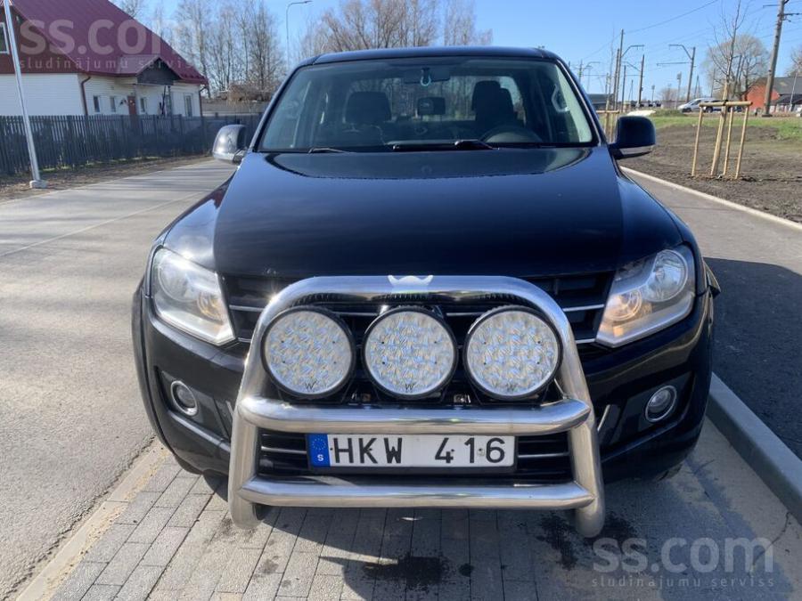 Melns Volkswagen Amarok 2012 Rīga, ar dzinēja tilpumu 2.00 L un nobraukumu 344 tūkst. km par 6500 €, foto 3 vietnē AUTOMOTO.COM.LV