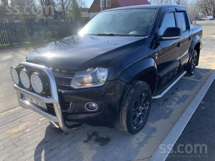 Melns Volkswagen Amarok 2012 Rīga, ar dzinēja tilpumu 2.00 L un nobraukumu 344 tūkst. km par 6500 €, foto 4 vietnē AUTOMOTO.COM.LV