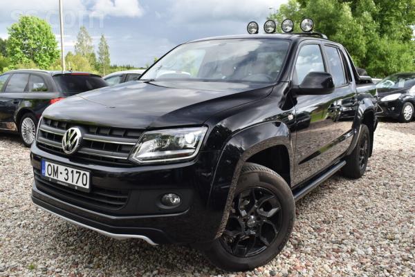 Black Volkswagen Amarok 2016 in Kuldiga, with an engine capacity of 2.00 L and mileage of 0 thousand km for 16700 €, photo 1 on AUTOMOTO.COM.LV