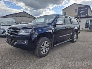 Black Volkswagen Amarok 2016 in Talsi, with an engine capacity of 2.00 L and mileage of 236 thousand km for 16800 €, photo 35 on AUTOMOTO.COM.LV