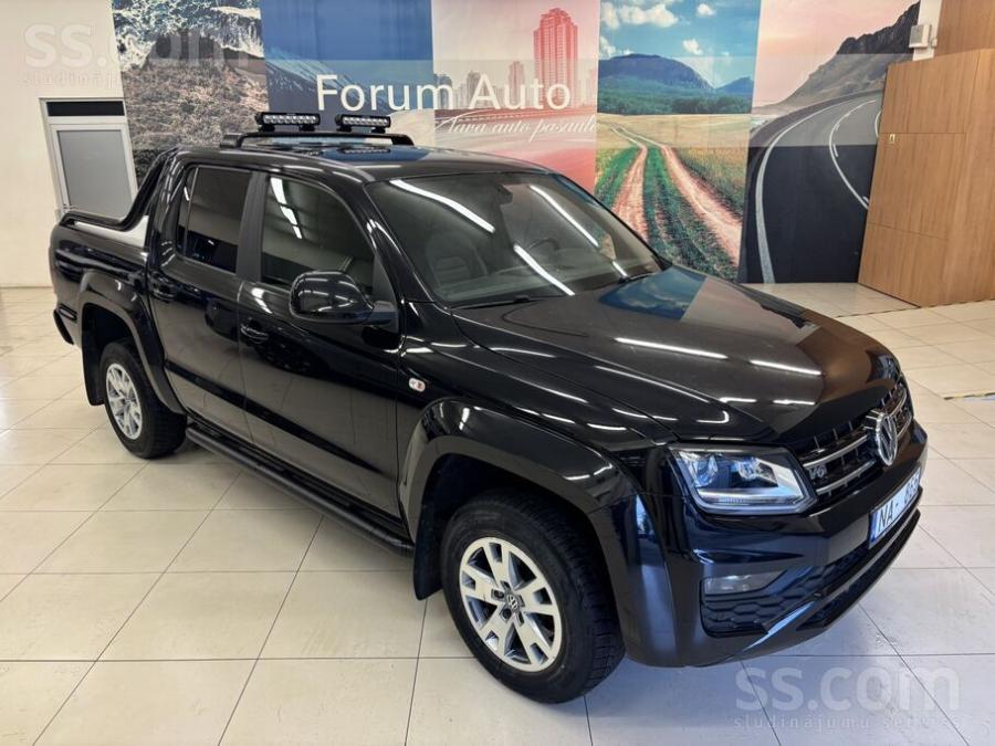 Black Volkswagen Amarok 2020 in Riga, with an engine capacity of 3.00 L and mileage of 58 thousand km for 24900 €, photo 1 on AUTOMOTO.COM.LV
