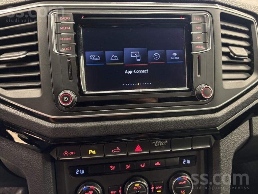 Black Volkswagen Amarok 2020 in Riga, with an engine capacity of 3.00 L and mileage of 58 thousand km for 24900 €, photo 24 on AUTOMOTO.COM.LV