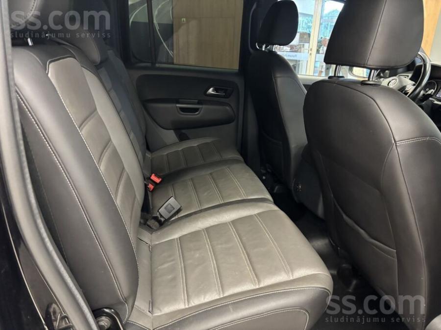 Black Volkswagen Amarok 2020 in Riga, with an engine capacity of 3.00 L and mileage of 58 thousand km for 24900 €, photo 26 on AUTOMOTO.COM.LV