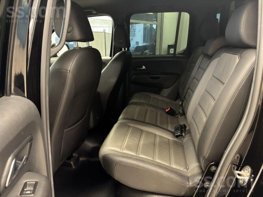 Black Volkswagen Amarok 2020 in Riga, with an engine capacity of 3.00 L and mileage of 58 thousand km for 24900 €, photo 27 on AUTOMOTO.COM.LV