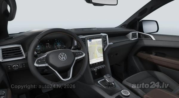 Black Volkswagen Amarok 2026 in Parnu, with an engine capacity of 3.00 L and mileage of 0 thousand km for 59034 €, photo 5 on AUTOMOTO.COM.LV