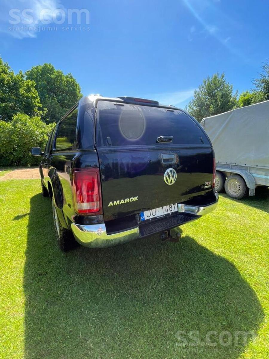 Blue Volkswagen Amarok 2014 in Riga, with an engine capacity of 2.00 L and mileage of 439 thousand km for 3630 €, photo 5 on AUTOMOTO.COM.LV