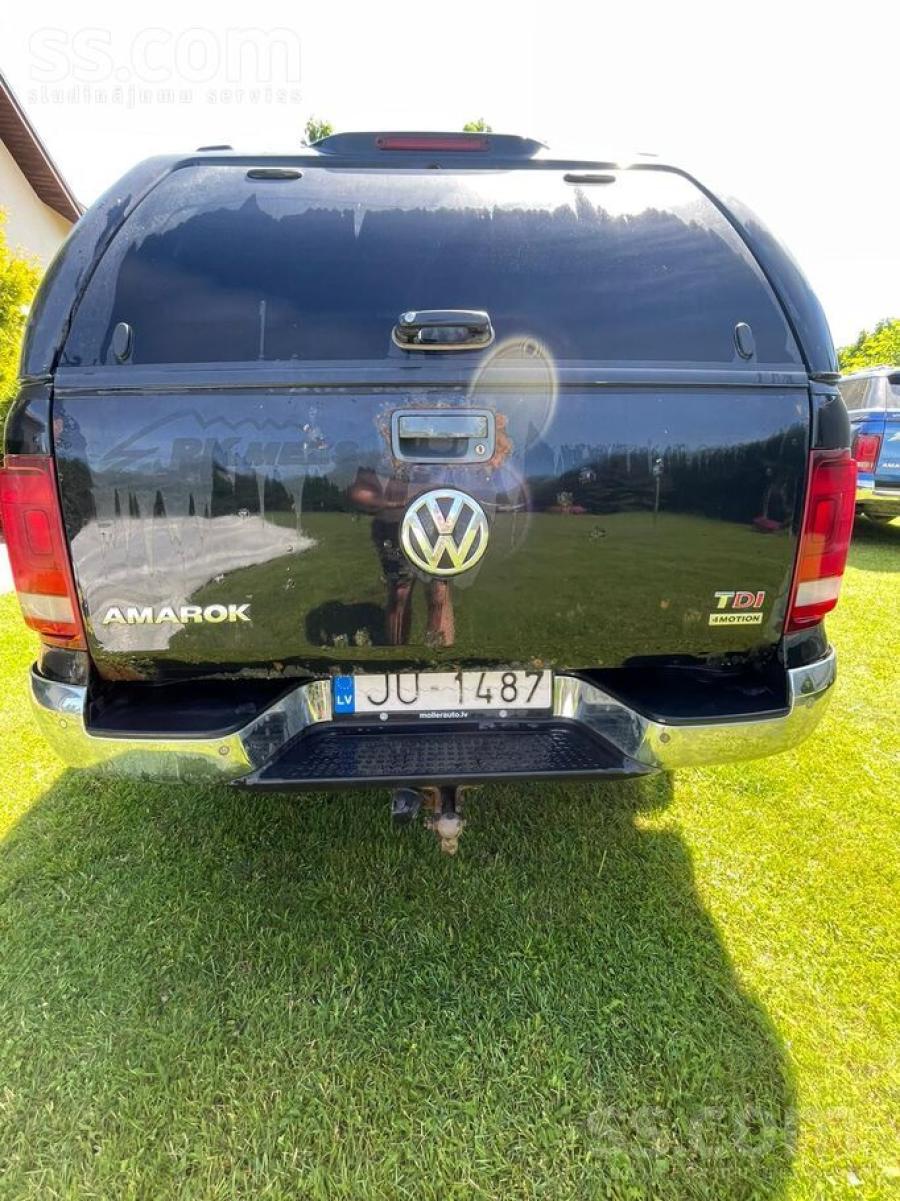 Blue Volkswagen Amarok 2014 in Riga, with an engine capacity of 2.00 L and mileage of 439 thousand km for 3630 €, photo 6 on AUTOMOTO.COM.LV