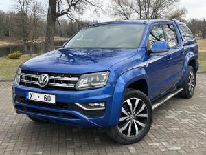 Blue Volkswagen Amarok 2016 in Valmiera, with an engine capacity of 3.00 L and mileage of 200 thousand km for 21400 €, photo  on AUTOMOTO.COM.LV