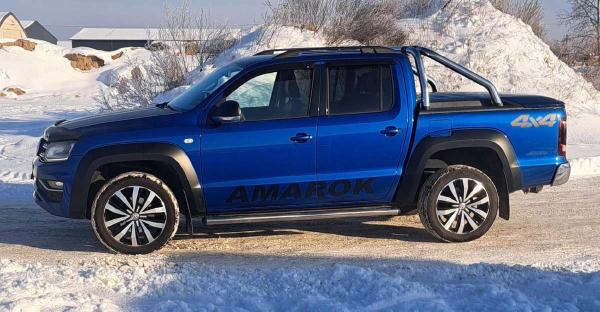 Zils Volkswagen Amarok 2018 Šalčininkai, ar dzinēja tilpumu 2.97 L un nobraukumu 137 tūkst. km par 23000 €, foto 1 vietnē AUTOMOTO.COM.LV