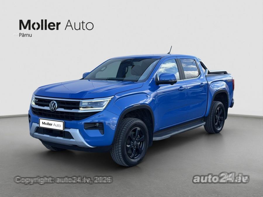 Blue Volkswagen Amarok 2024 in Parnu, with an engine capacity of 3.00 L and mileage of 41 thousand km for 49900 €, photo 1 on AUTOMOTO.COM.LV