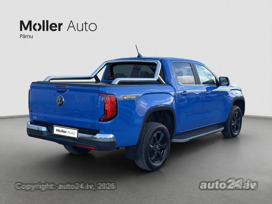 Blue Volkswagen Amarok 2024 in Parnu, with an engine capacity of 3.00 L and mileage of 41 thousand km for 49900 €, photo 3 on AUTOMOTO.COM.LV