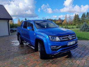 Blue Volkswagen Amarok 2020 in Ventspils, with an engine capacity of 3.00 L and mileage of 220 thousand km for 24550 €, photo  on AUTOMOTO.COM.LV