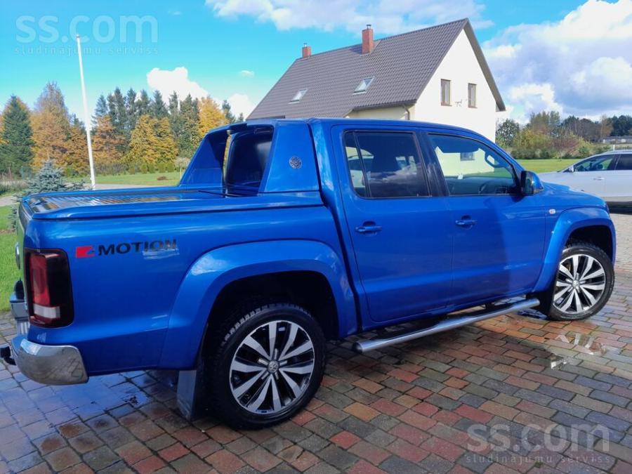 Blue Volkswagen Amarok 2020 in Ventspils, with an engine capacity of 3.00 L and mileage of 220 thousand km for 24550 €, photo 3 on AUTOMOTO.COM.LV