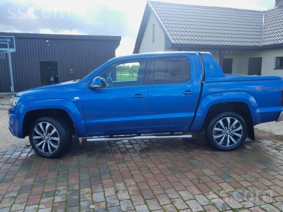 Blue Volkswagen Amarok 2020 in Ventspils, with an engine capacity of 3.00 L and mileage of 220 thousand km for 24550 €, photo 6 on AUTOMOTO.COM.LV