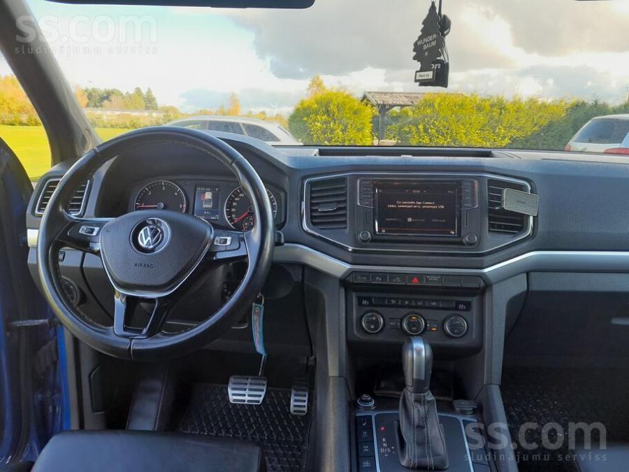 Blue Volkswagen Amarok 2020 in Ventspils, with an engine capacity of 3.00 L and mileage of 220 thousand km for 24550 €, photo 11 on AUTOMOTO.COM.LV