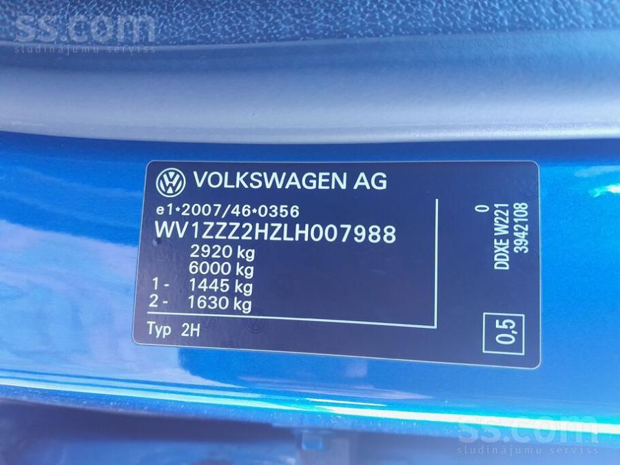 Blue Volkswagen Amarok 2020 in Ventspils, with an engine capacity of 3.00 L and mileage of 220 thousand km for 24550 €, photo 22 on AUTOMOTO.COM.LV