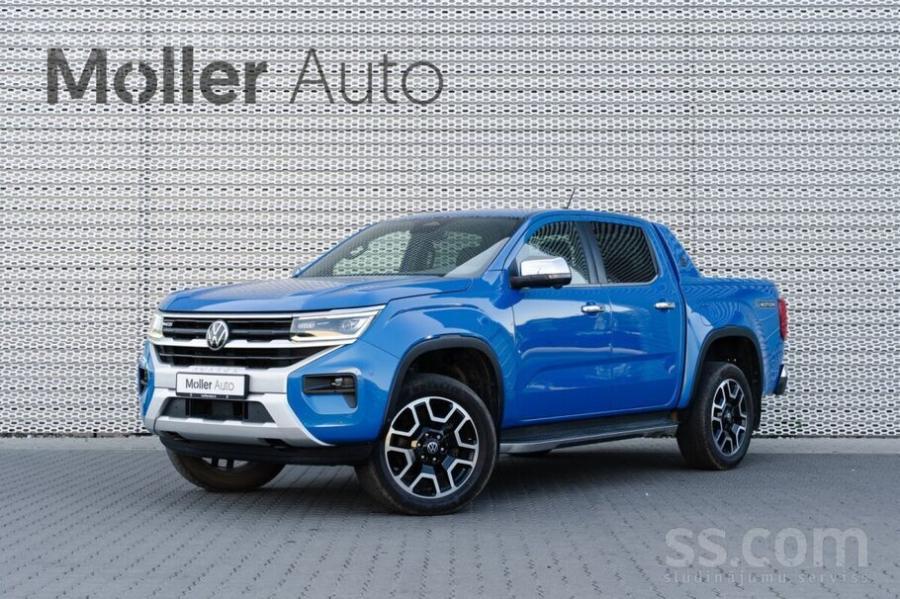 Zils Volkswagen Amarok 2024 Rīga, ar dzinēja tilpumu 3.00 L un nobraukumu 80 tūkst. km par 42900 €, foto 1 vietnē AUTOMOTO.COM.LV