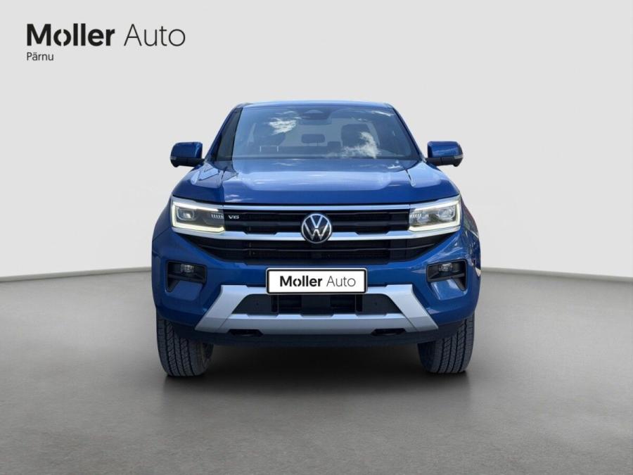 Blue Volkswagen Amarok 2024 in Parnu, with an engine capacity of 3.00 L and mileage of 99 thousand km for 47900 €, photo 4 on AUTOMOTO.COM.LV