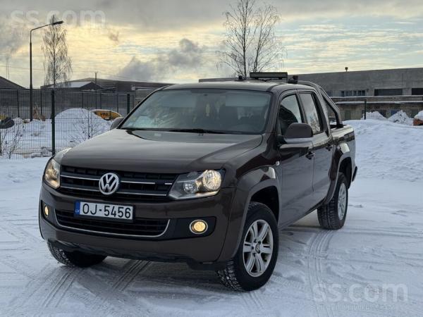 Brown Volkswagen Amarok 2012 in Aizkraukle, with an engine capacity of 2.00 L and mileage of 273 thousand km for 12470 €, photo 4 on AUTOMOTO.COM.LV