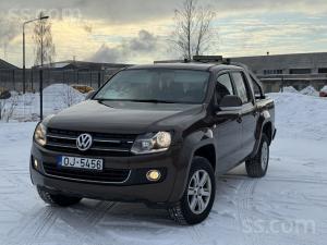Brown Volkswagen Amarok 2012 in Aizkraukle, with an engine capacity of 2.00 L and mileage of 273 thousand km for 12470 €, photo 4 on AUTOMOTO.COM.LV
