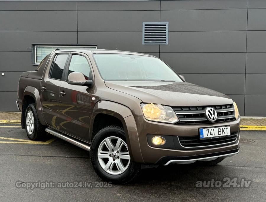 Brown Volkswagen Amarok 2014 in Tallinn, with an engine capacity of 2.00 L and mileage of 355 thousand km for 9999 €, photo 2 on AUTOMOTO.COM.LV