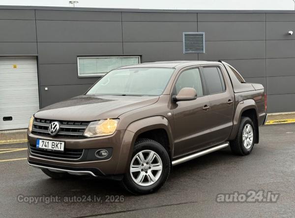 Brown Volkswagen Amarok 2014 in Tallinn, with an engine capacity of 2.00 L and mileage of 355 thousand km for 9999 €, photo 6 on AUTOMOTO.COM.LV