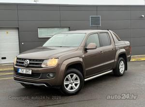 Brown Volkswagen Amarok 2014 in Tallinn, with an engine capacity of 2.00 L and mileage of 355 thousand km for 9999 €, photo 6 on AUTOMOTO.COM.LV