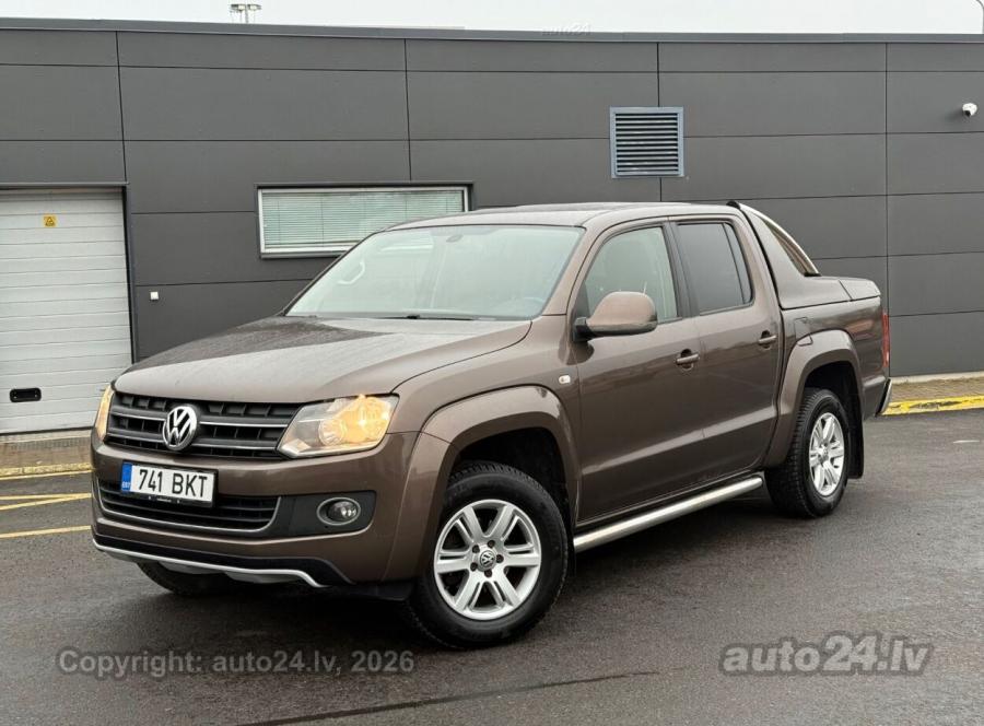 Brown Volkswagen Amarok 2014 in Tallinn, with an engine capacity of 2.00 L and mileage of 355 thousand km for 9999 €, photo 6 on AUTOMOTO.COM.LV