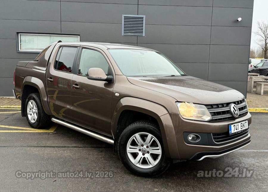Brown Volkswagen Amarok 2014 in Tallinn, with an engine capacity of 2.00 L and mileage of 355 thousand km for 9999 €, photo 9 on AUTOMOTO.COM.LV