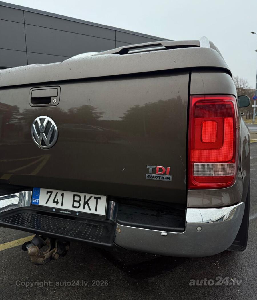 Brown Volkswagen Amarok 2014 in Tallinn, with an engine capacity of 2.00 L and mileage of 355 thousand km for 9999 €, photo 27 on AUTOMOTO.COM.LV