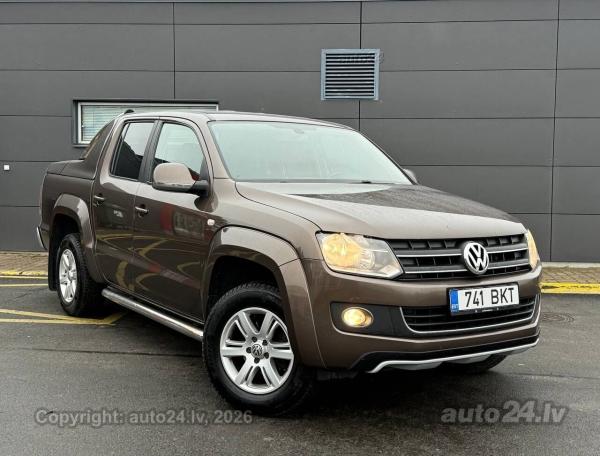 Brown Volkswagen Amarok 2014 in Tallinn, with an engine capacity of 2.00 L and mileage of 355 thousand km for 8750 €, photo 1 on AUTOMOTO.COM.LV