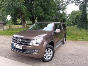 Brown Volkswagen Amarok 2014 in Riga, with an engine capacity of 1.90 L and mileage of 95 thousand km for 16000 €, photo  on AUTOMOTO.COM.LV