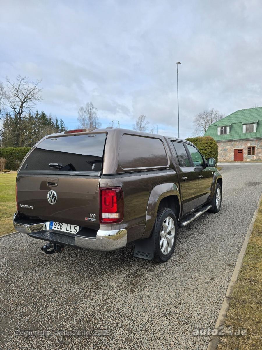 Brown Volkswagen Amarok 2020 in Tartu, with an engine capacity of 3.00 L and mileage of 215 thousand km for 27500 €, photo 4 on AUTOMOTO.COM.LV